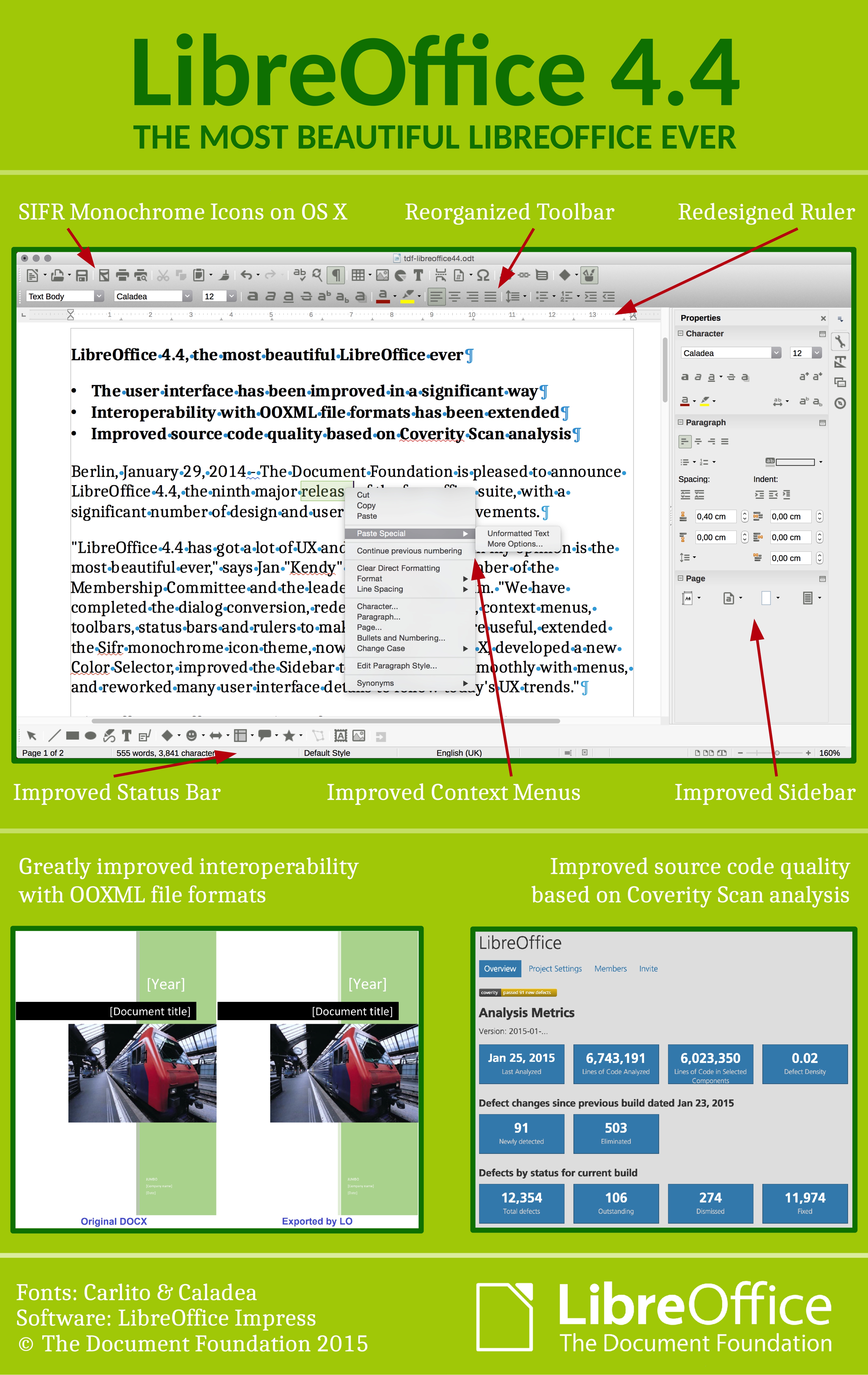 LibreOffice 4.4, the most beautiful LibreOffice ever - The Document ...