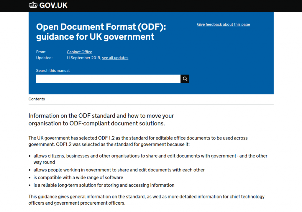 Advent Resource #4: ODF Guidance by UK Cabinet Office (2) - TDF ...