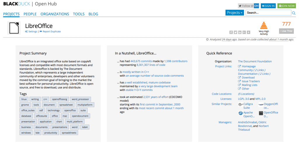 Advent Resource #23: OpenHub - The Document Foundation Blog