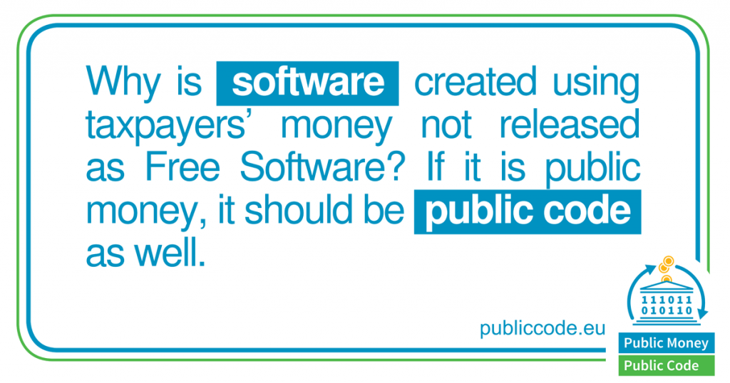 Public Money? Public Code! - The Document Foundation Blog